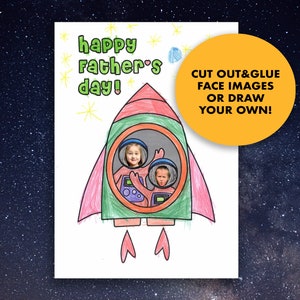 Space Themed Printable, Fathers Day Gift From Kids, Fathers Day Craft ...