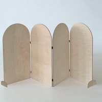 Rotating Wood Slat Room Divider, Solid Red Oak Partition Wall, Custom ...