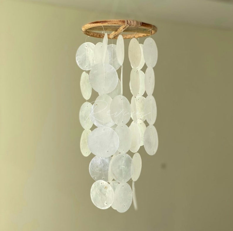 Capiz Shell Mobile / Must Have Item for Home / Nature Based - Etsy