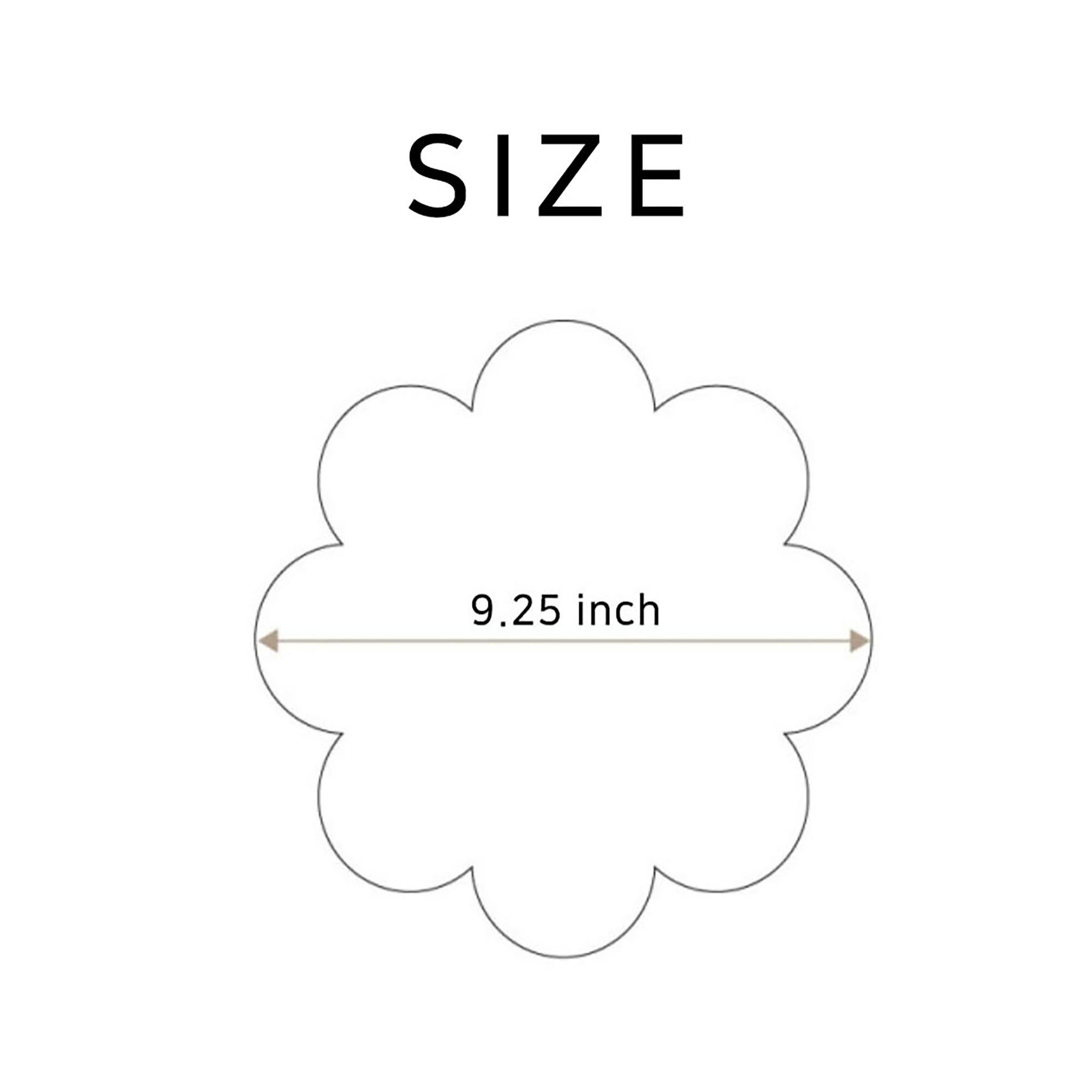 Flower Shape Multifunctional Mat / Circle Coaster IS NOT INCLUDED ...