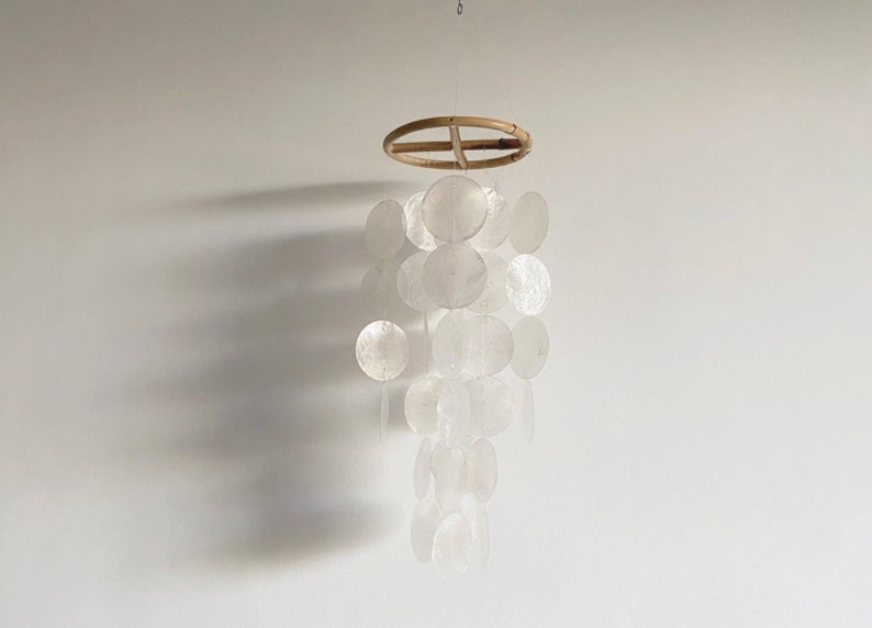 Capiz Shell Mobile / Must Have Item for Home / Nature Based - Etsy