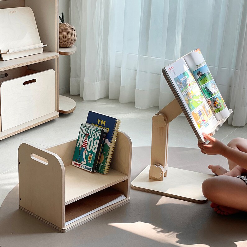 Montessori Mini Shelf / Book Shelf for Kids / Wood Small Book - Etsy