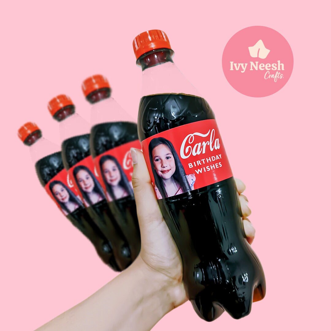 X4 Custom Cola Style Bottle Label - Etsy