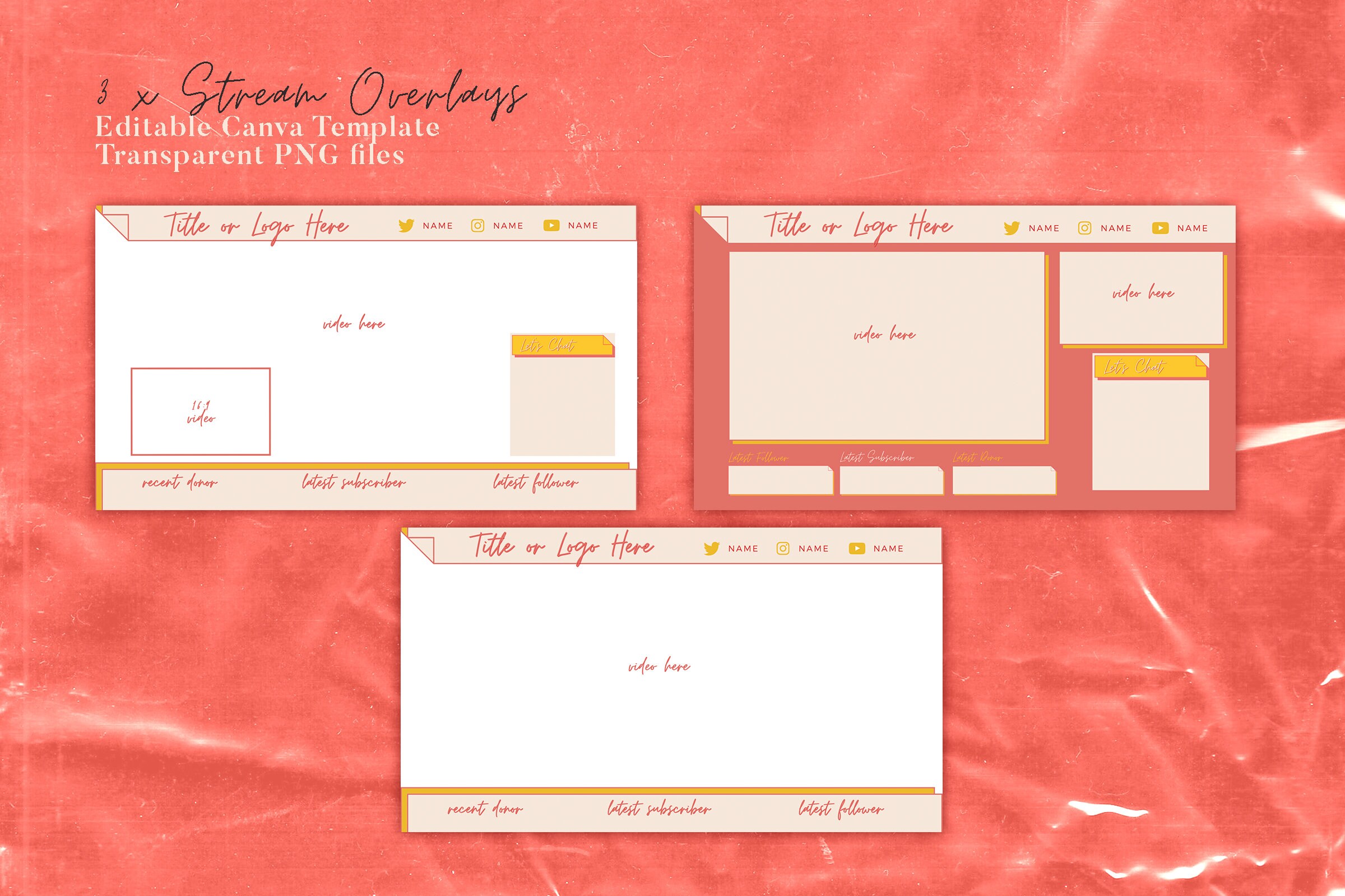 Girl Gamer Animated Twitch/streaming Graphics Kit Editable - Etsy UK