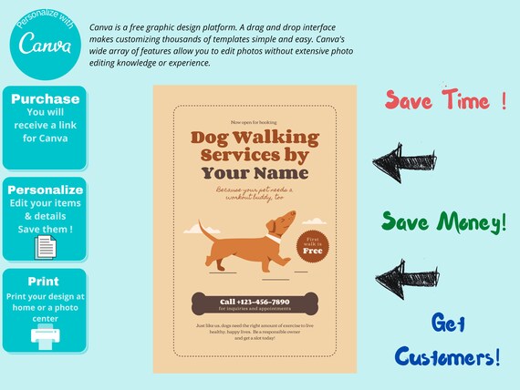 Dog Walking Flyers Ideas