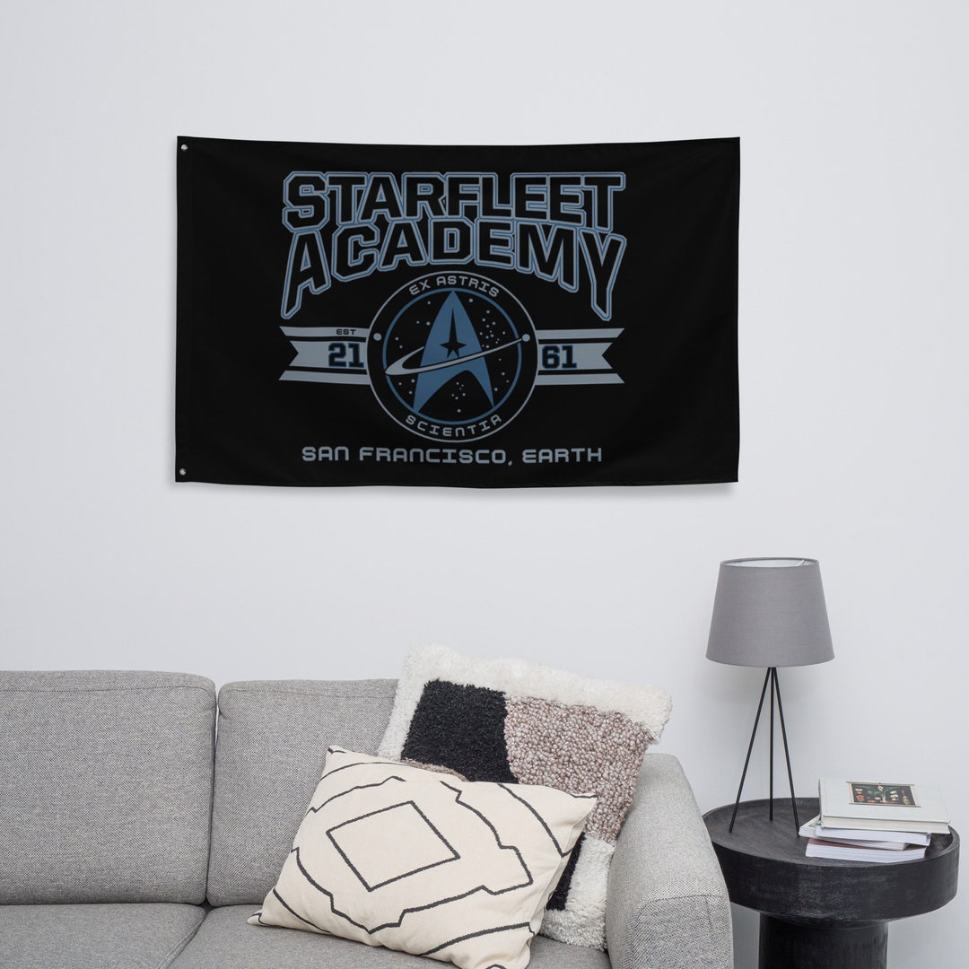 Star Trek Starfleet Academy Flag Star Trek Gift Unique Home - Etsy