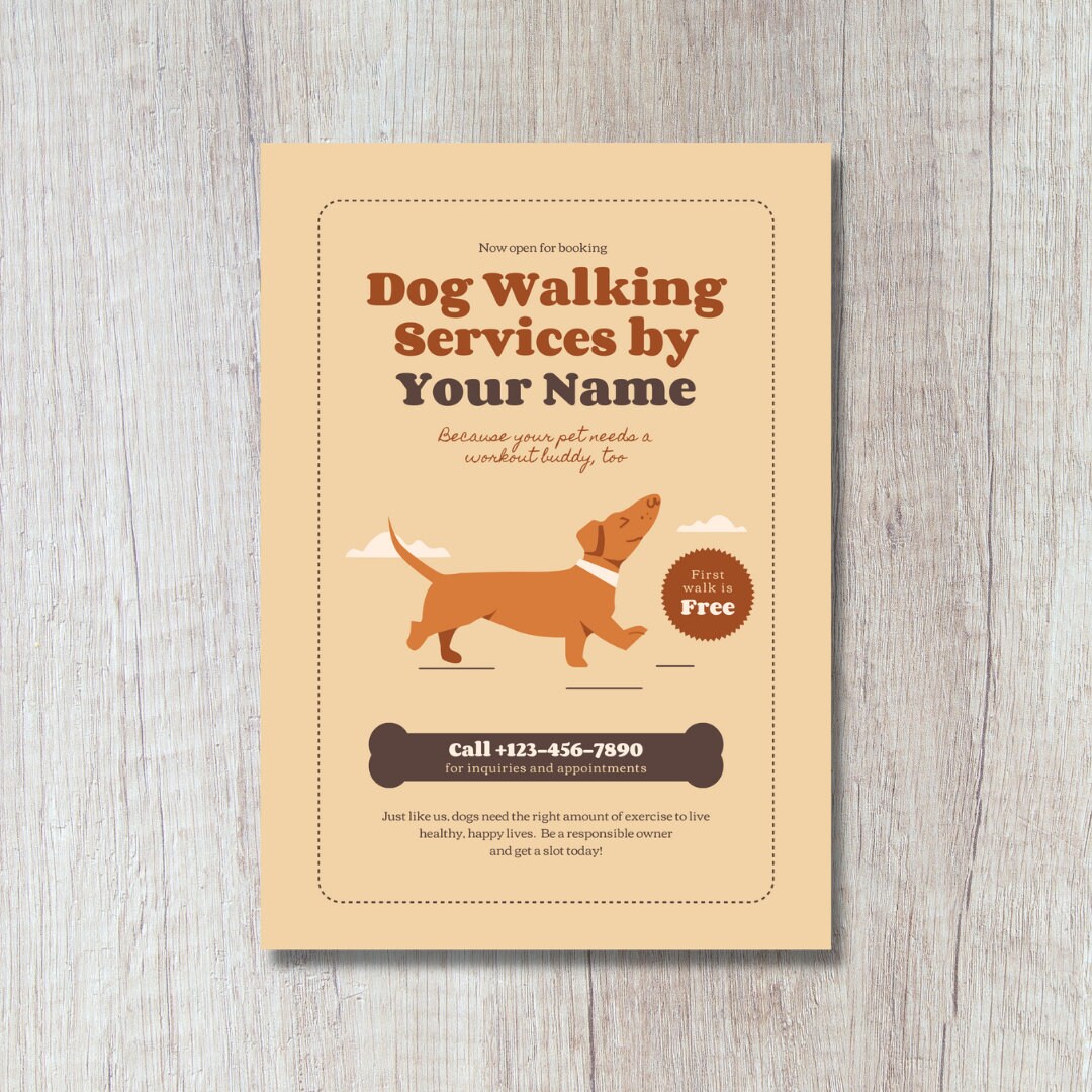 Create Your Perfect Dog Walking Flyer Today With Our Editable Pet create-your-perfect-dog-walking-flyer-today-with-our-editable-pet