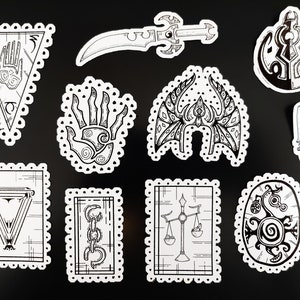Morrowind - Matte Vinyl Stickers Set (water & Tear Resistant) - Etsy