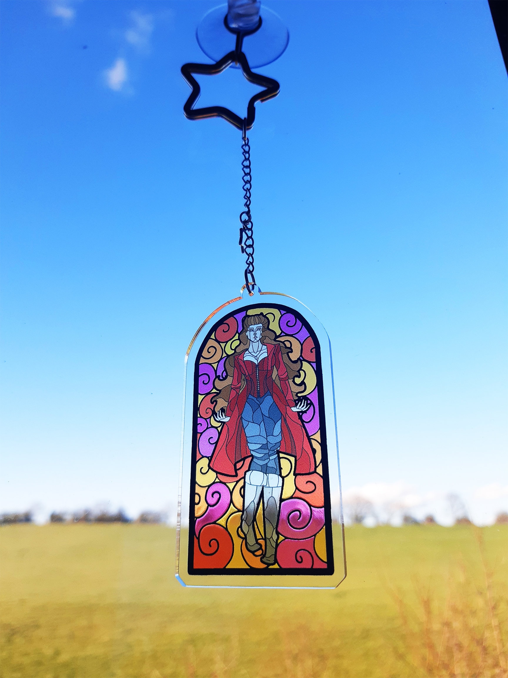 Stained Glass Scarlet Marvel