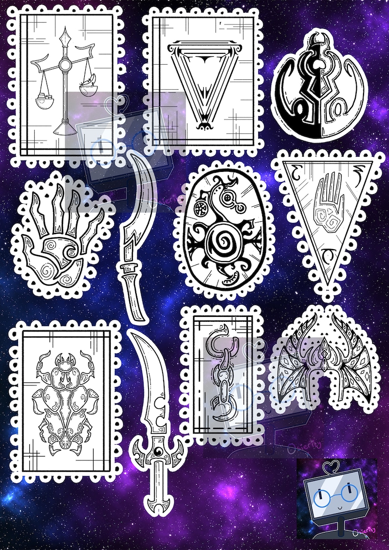 Morrowind - Matte Vinyl Stickers Set (water & Tear Resistant) - Etsy
