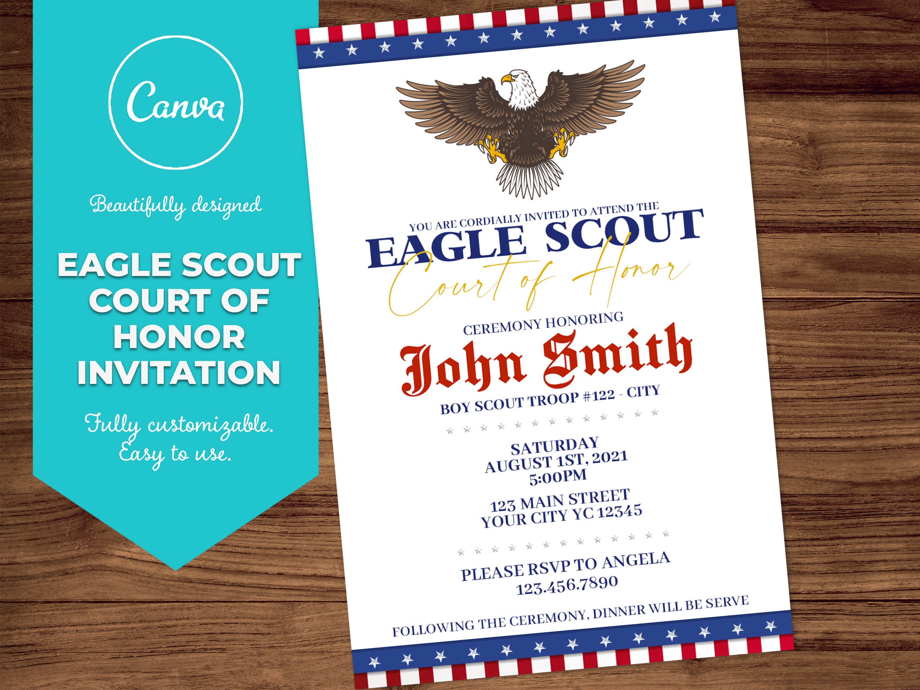Printable Eagle Scout Invitations