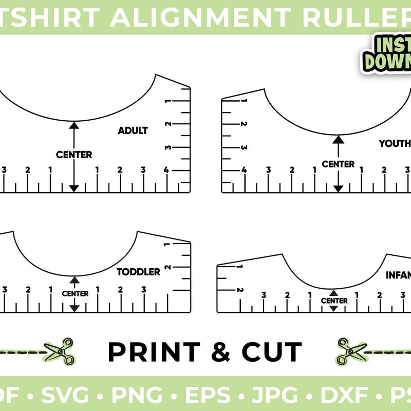 T Shirt Placement Guide - Etsy