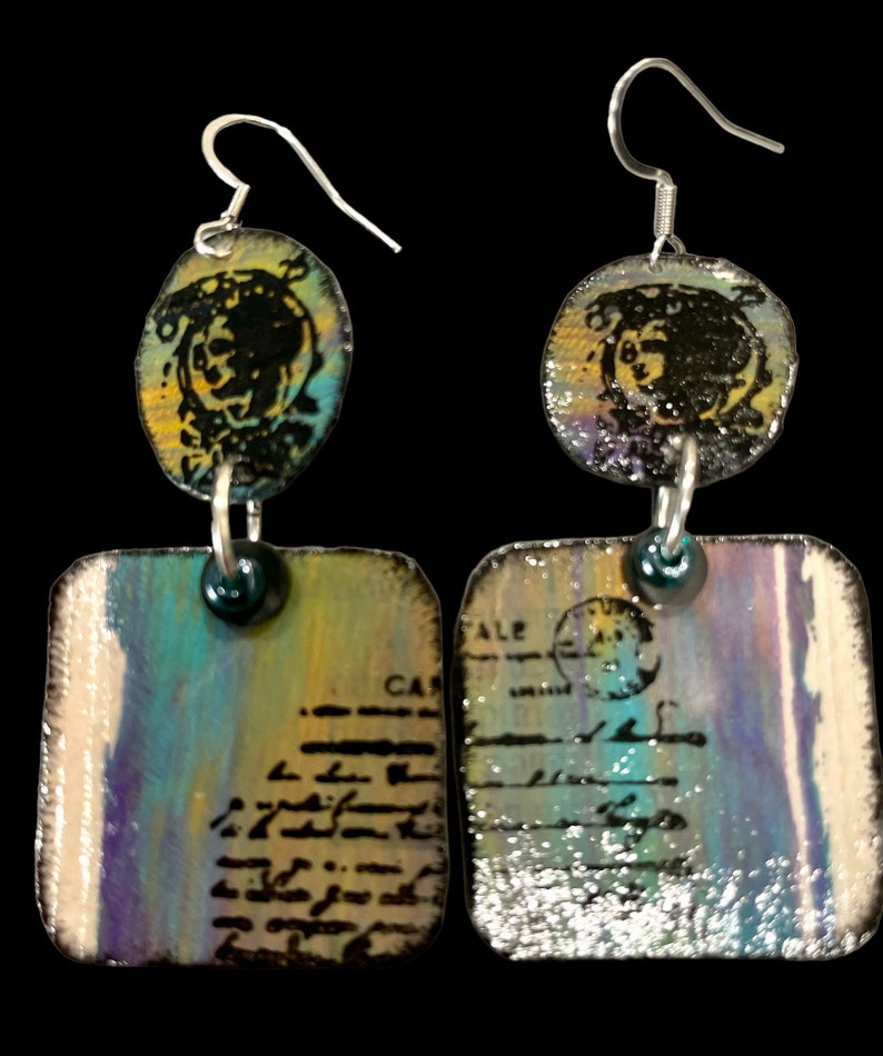 Newspaper Earrings - Etsy