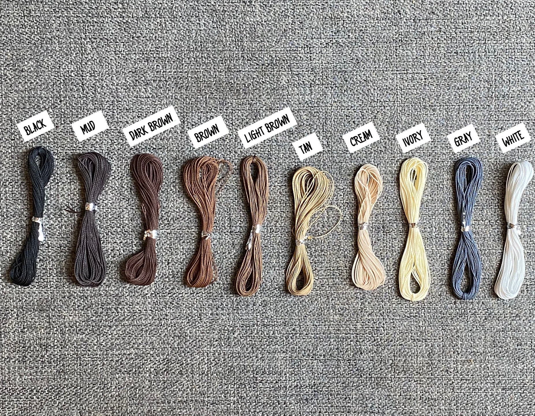 Wax string anklets | Etsy