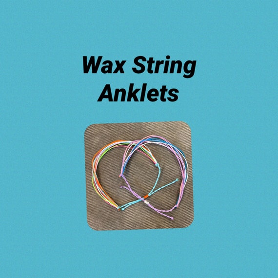 Wax String Anklets | Etsy