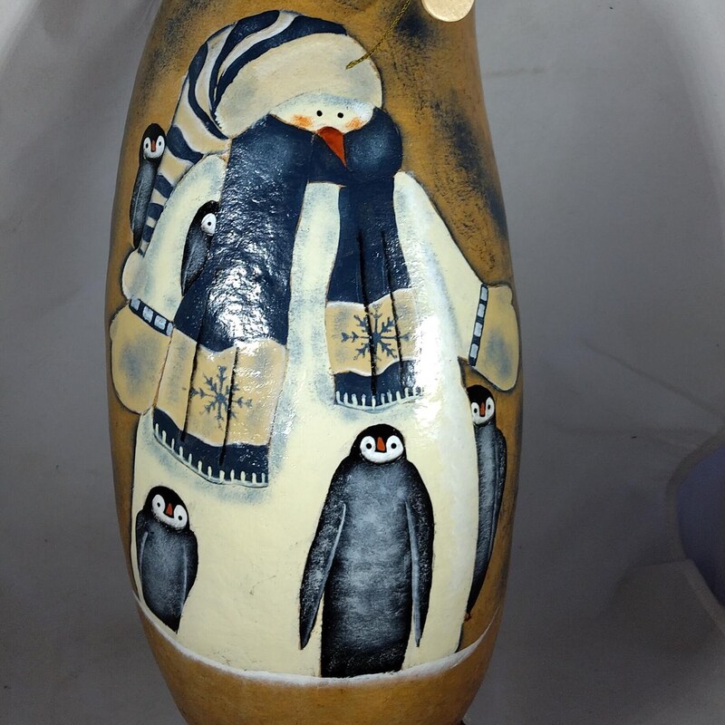 Hand Painted Snowman Gourds - Etsy