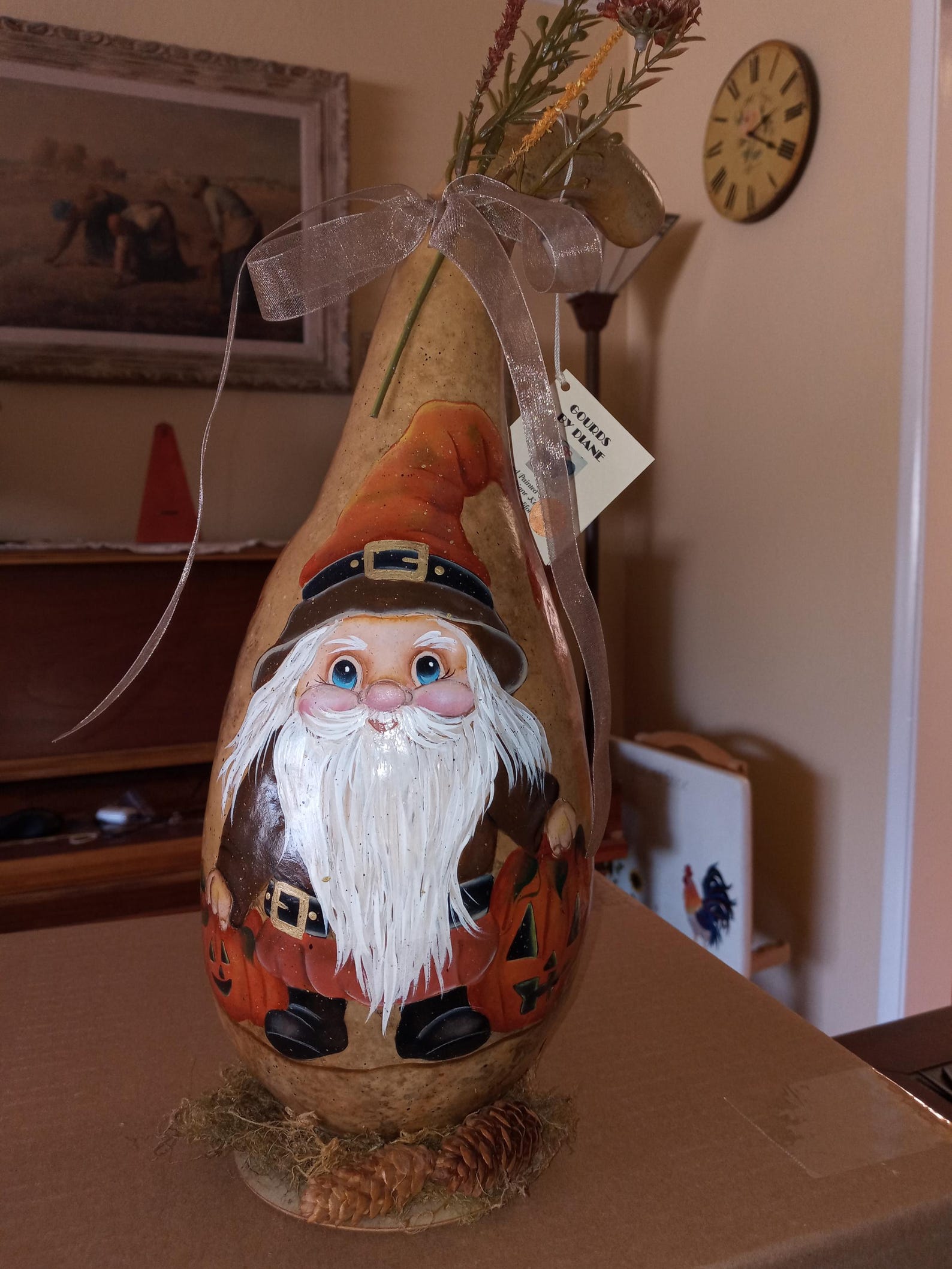 SWEET LIL' ELF is a Hand Painted Gourd - Etsy