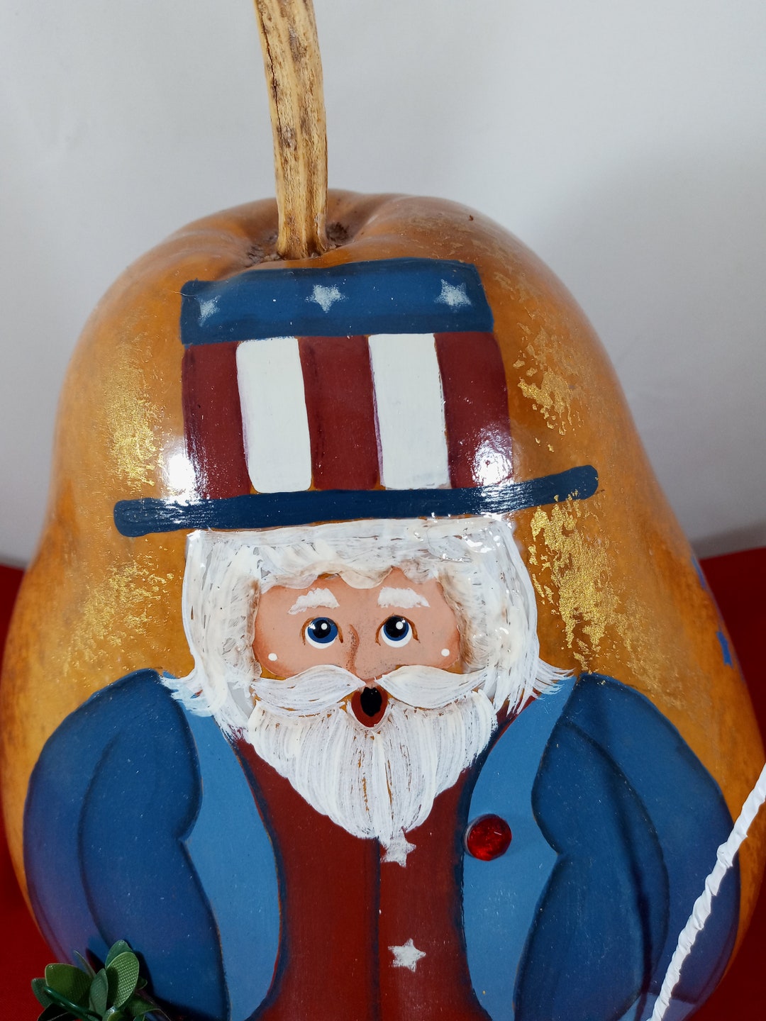PATRIOTIC UNCLE SAM a Hand Painted Gourd - Etsy