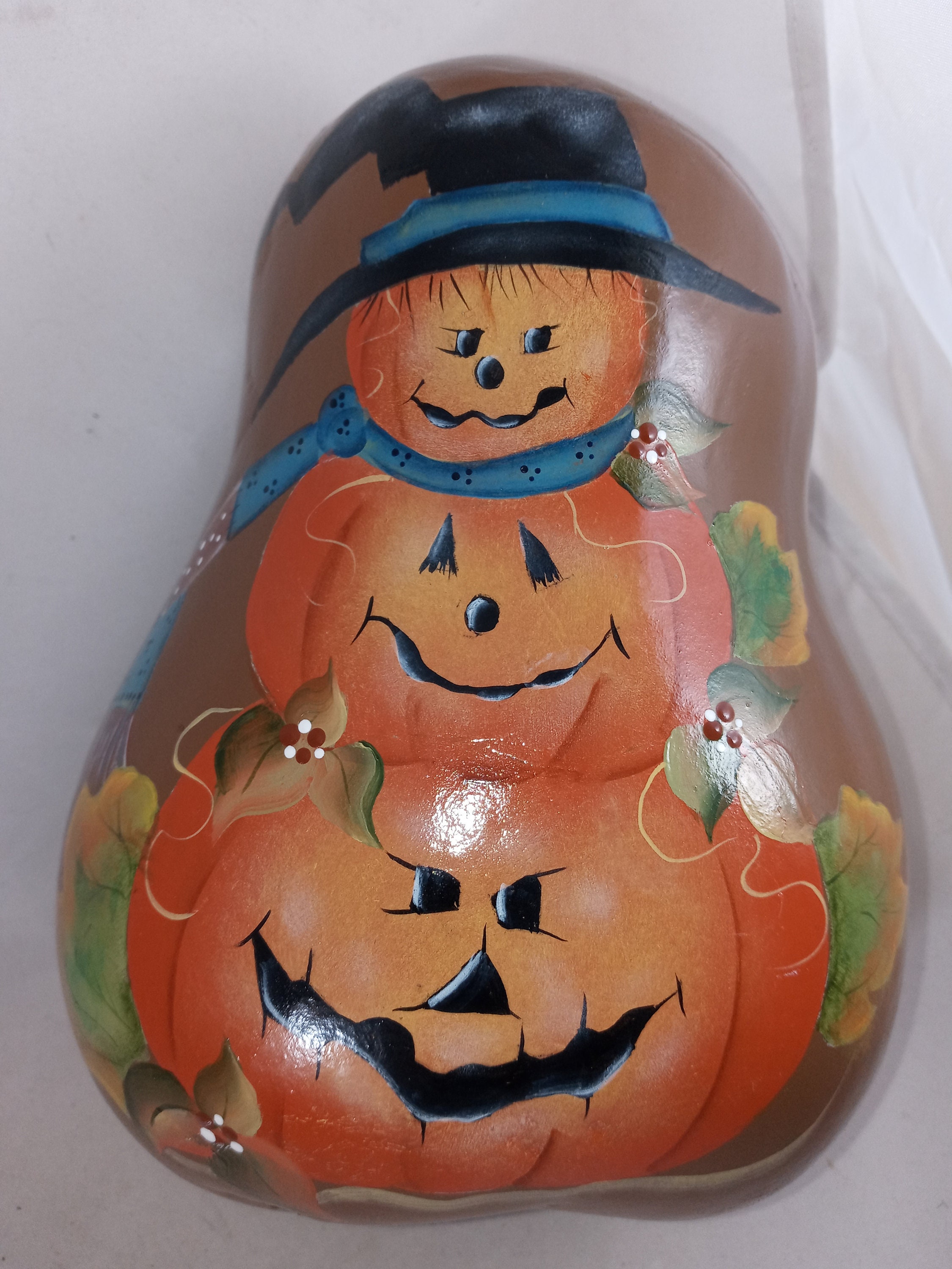 THE THREE BOO'S is a Hand Painted Gourd - Etsy