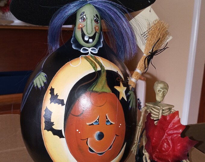 OLD WITCHY BOO With Mr. Bones - Etsy