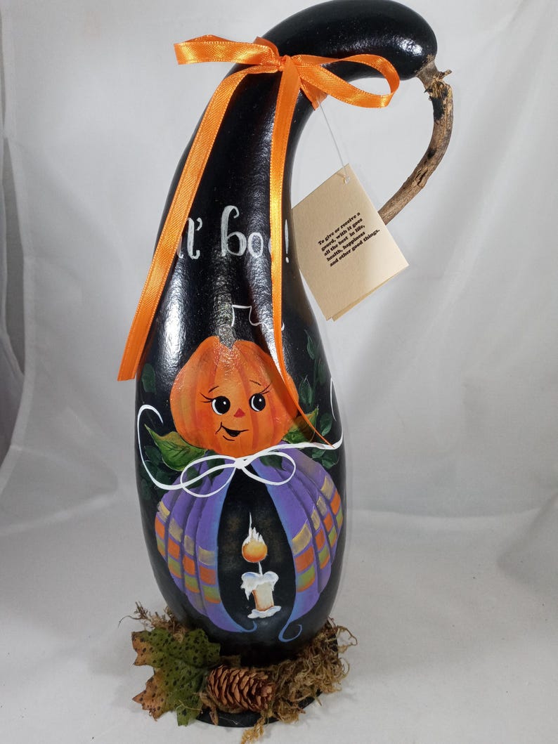 SWEET LIL' BOO is a Hand Painted Gourd - Etsy