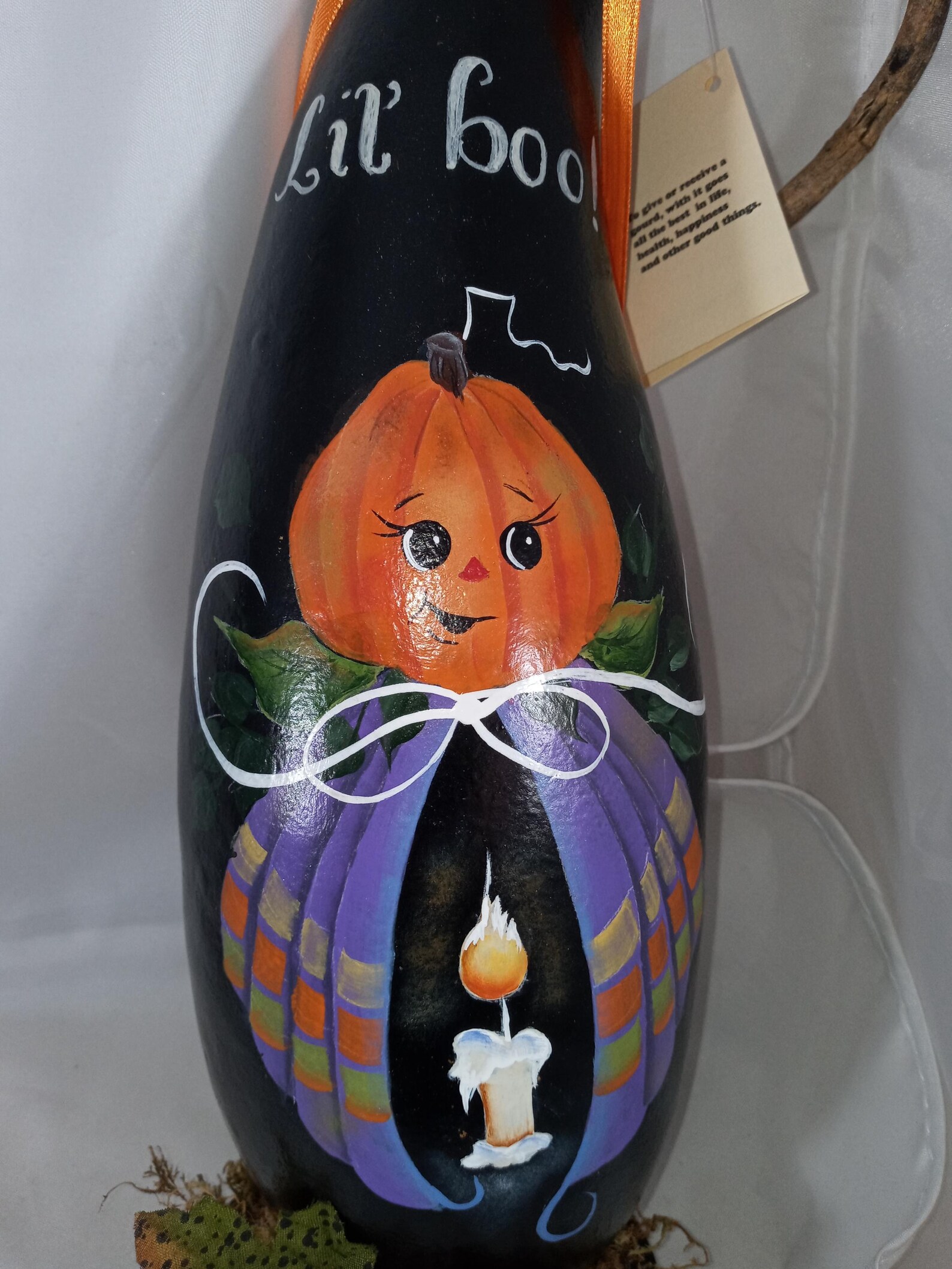 SWEET LIL' BOO is a Hand Painted Gourd - Etsy
