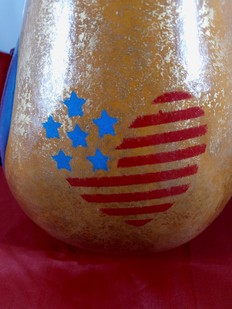 PATRIOTIC UNCLE SAM a Hand Painted Gourd - Etsy
