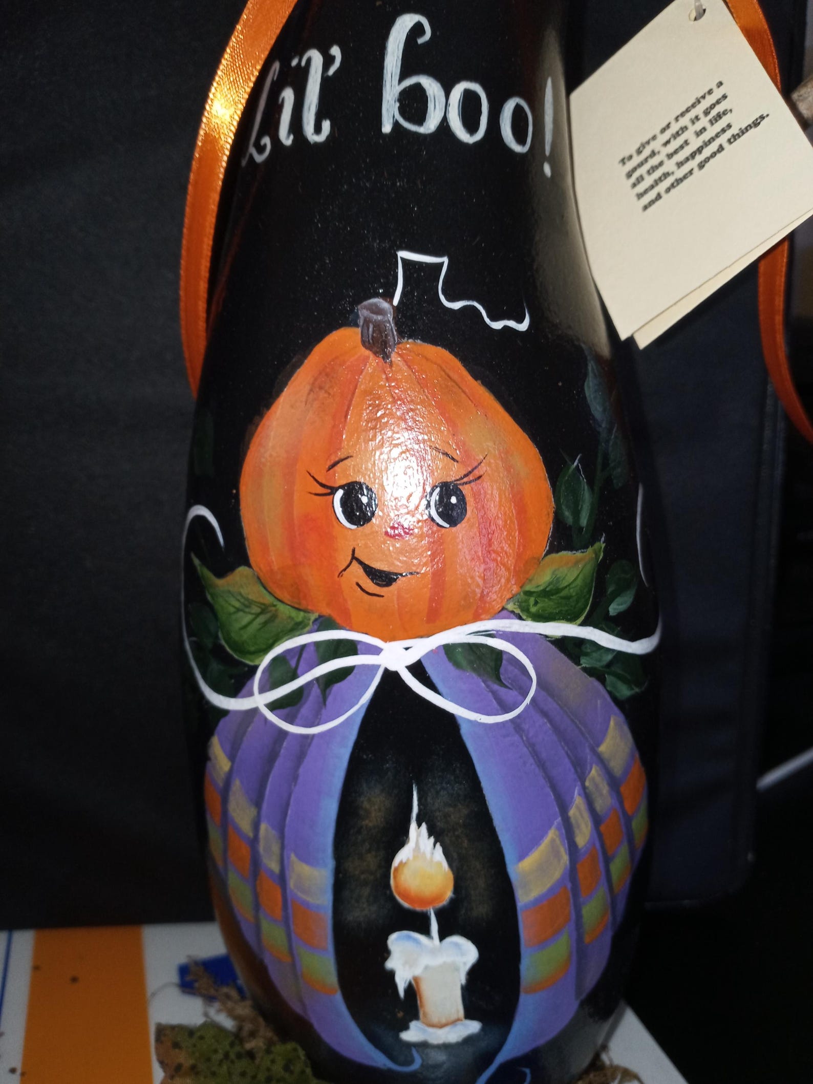 SWEET LIL' BOO is a Hand Painted Gourd - Etsy