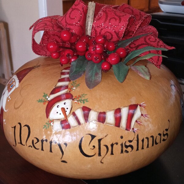 Christmas Gourd - Etsy