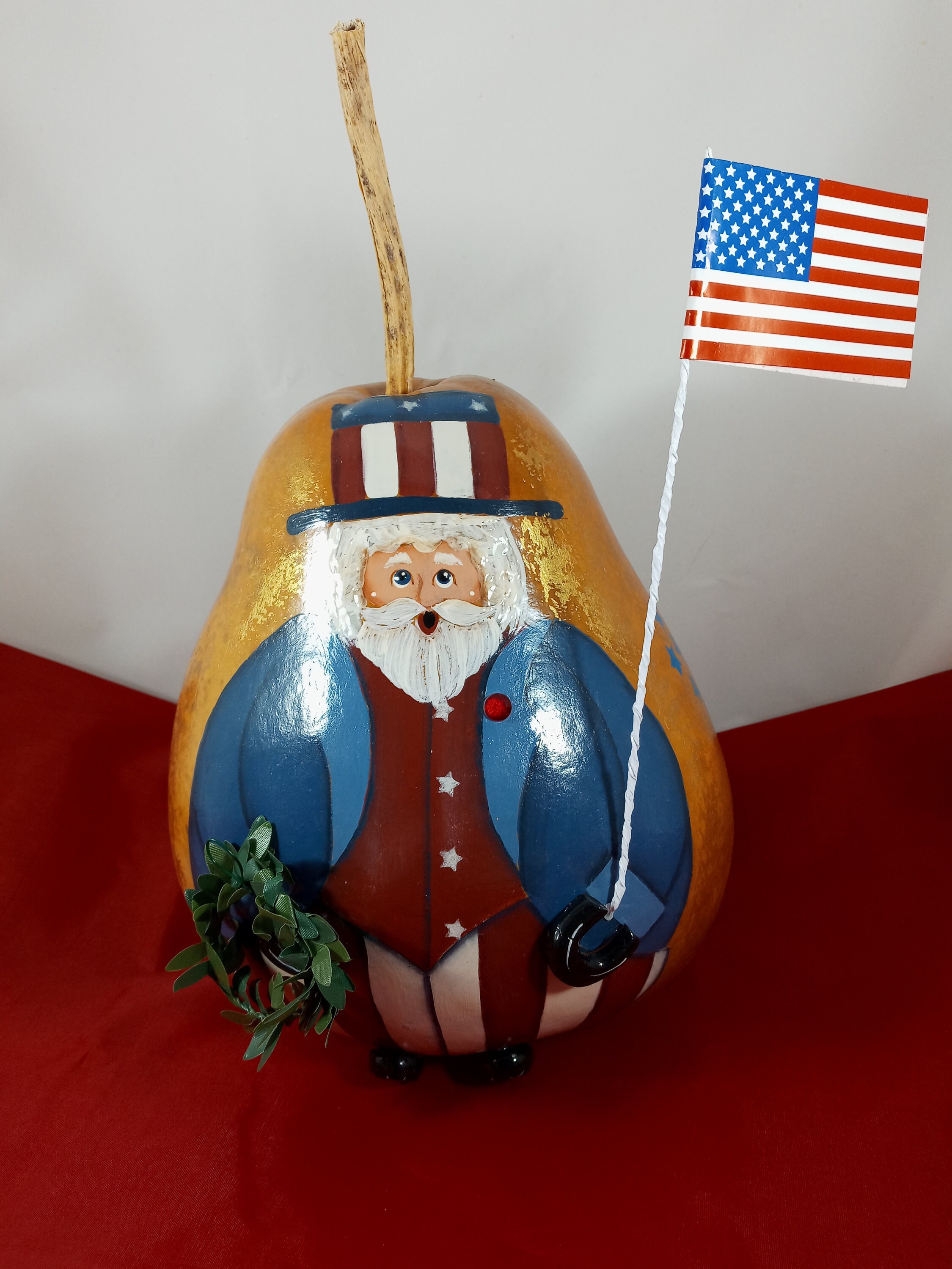 PATRIOTIC UNCLE SAM a Hand Painted Gourd - Etsy