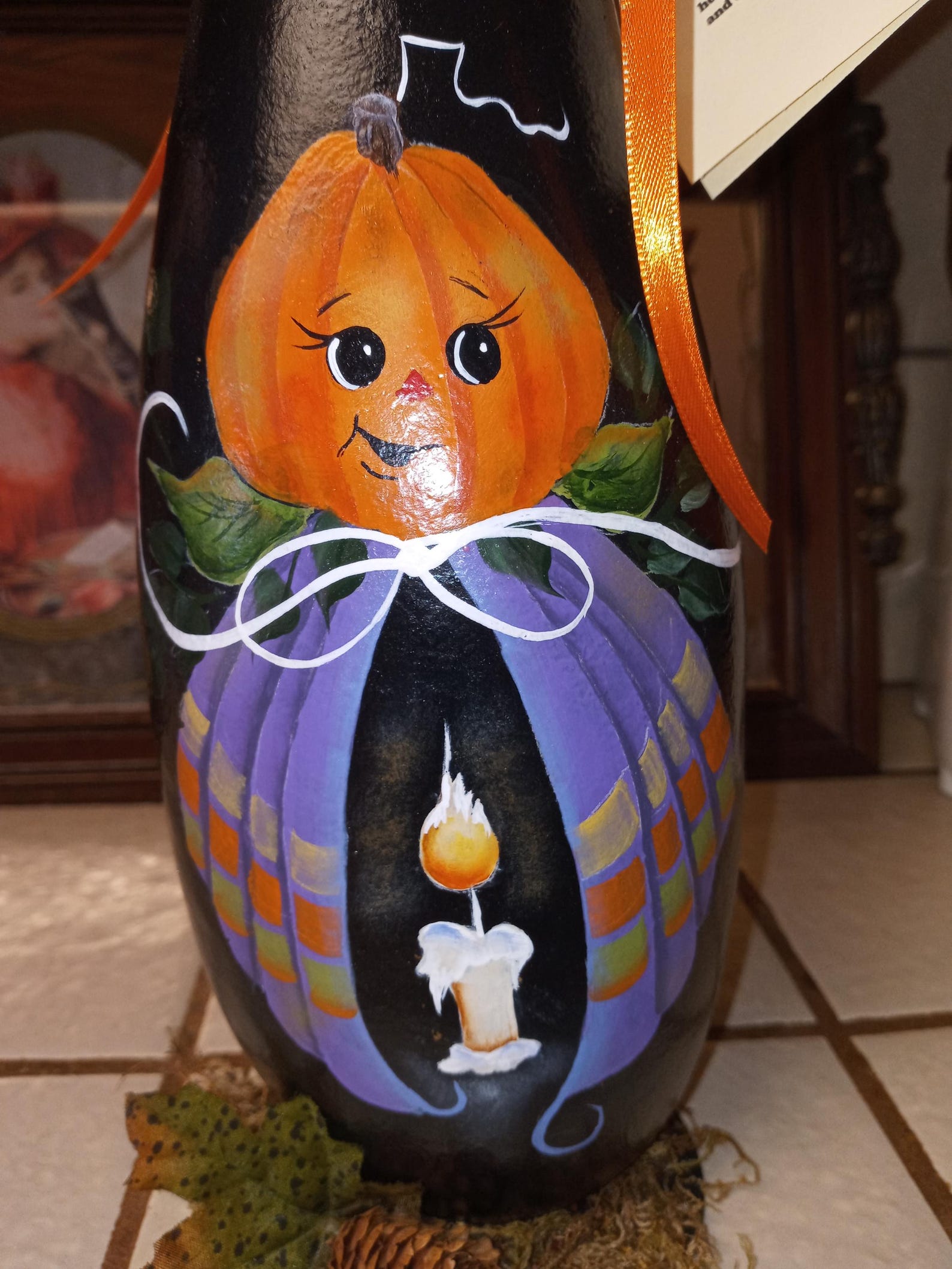 SWEET LIL' BOO is a Hand Painted Gourd - Etsy