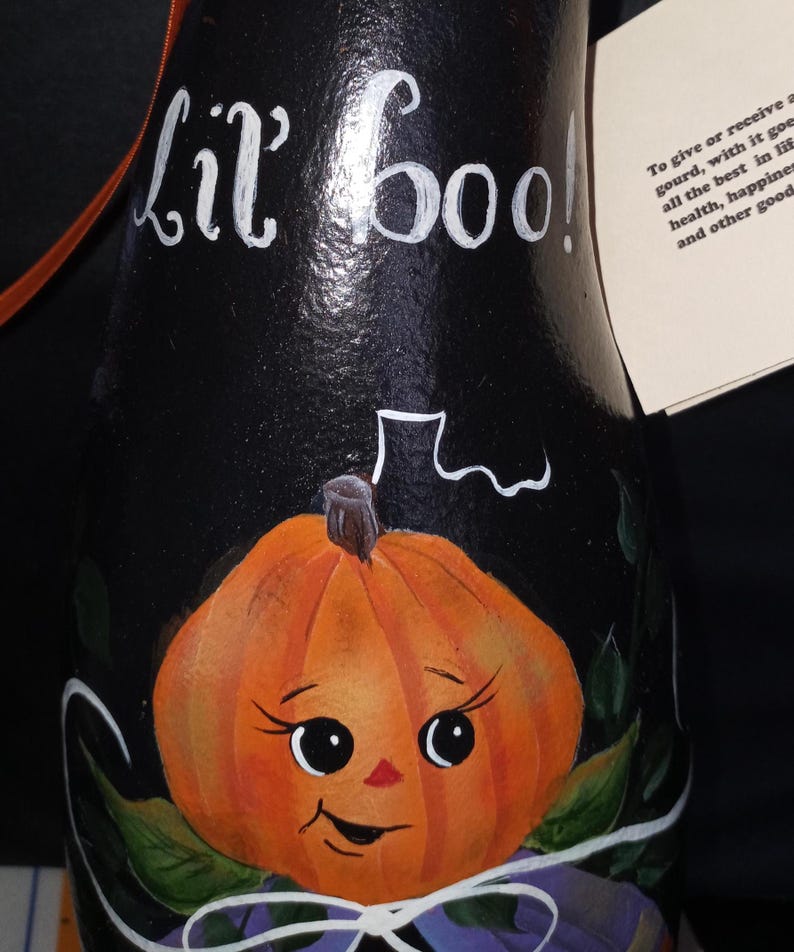 SWEET LIL' BOO is a Hand Painted Gourd - Etsy