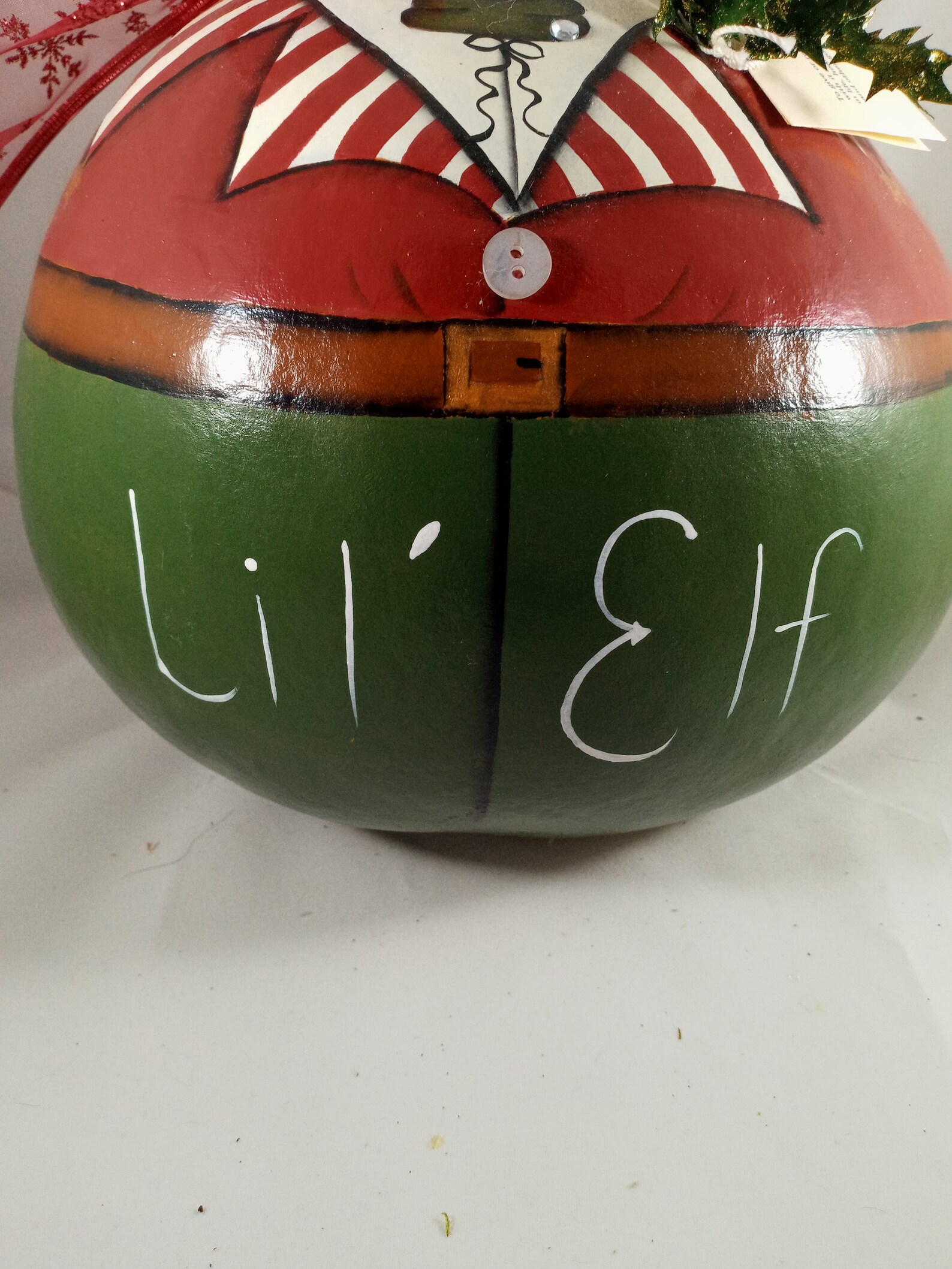 SWEET LIL' ELF a Hand Painted Gourd - Etsy