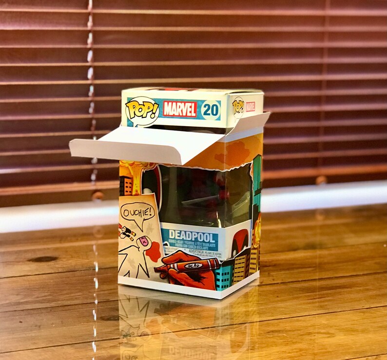 DEADPOOL Digital DIY Custom Funko Pop Box Design – Downloadable File - Etsy