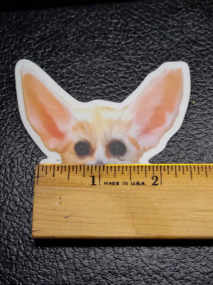 Fennec Fox Clear Vinyl Sticker Waterproof Decal | Etsy