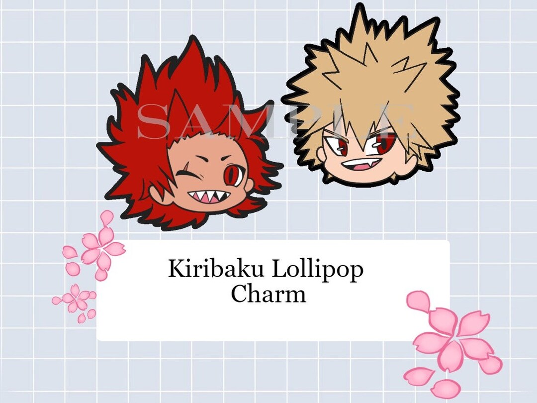 Kiribaku BNHA Lollipop Charms (KRBK, Kirishima and Bakugo ) - Etsy