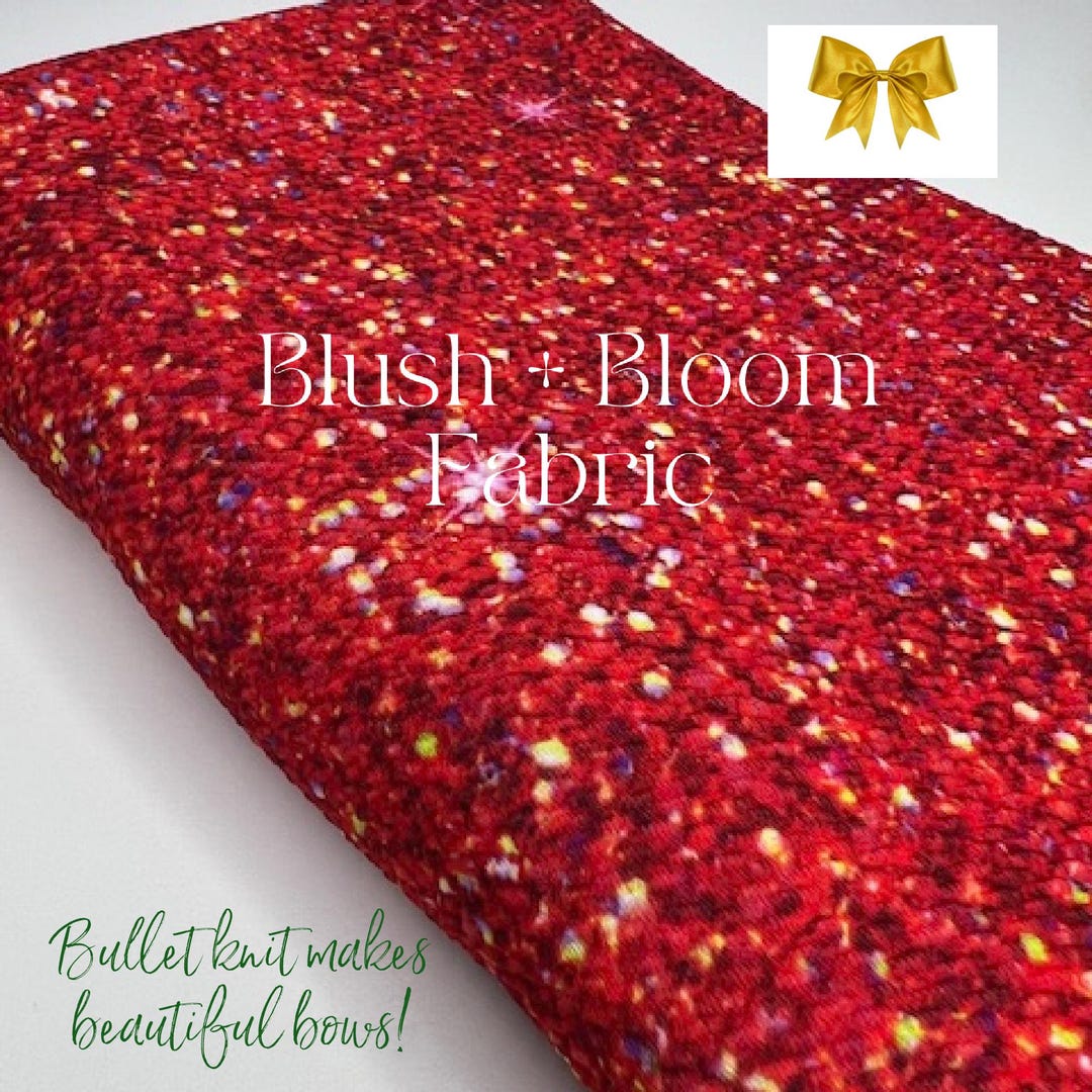 Glitter Bullet Red, Faux Glitter Red Bullet Fabric, Glitter, Bullet ...