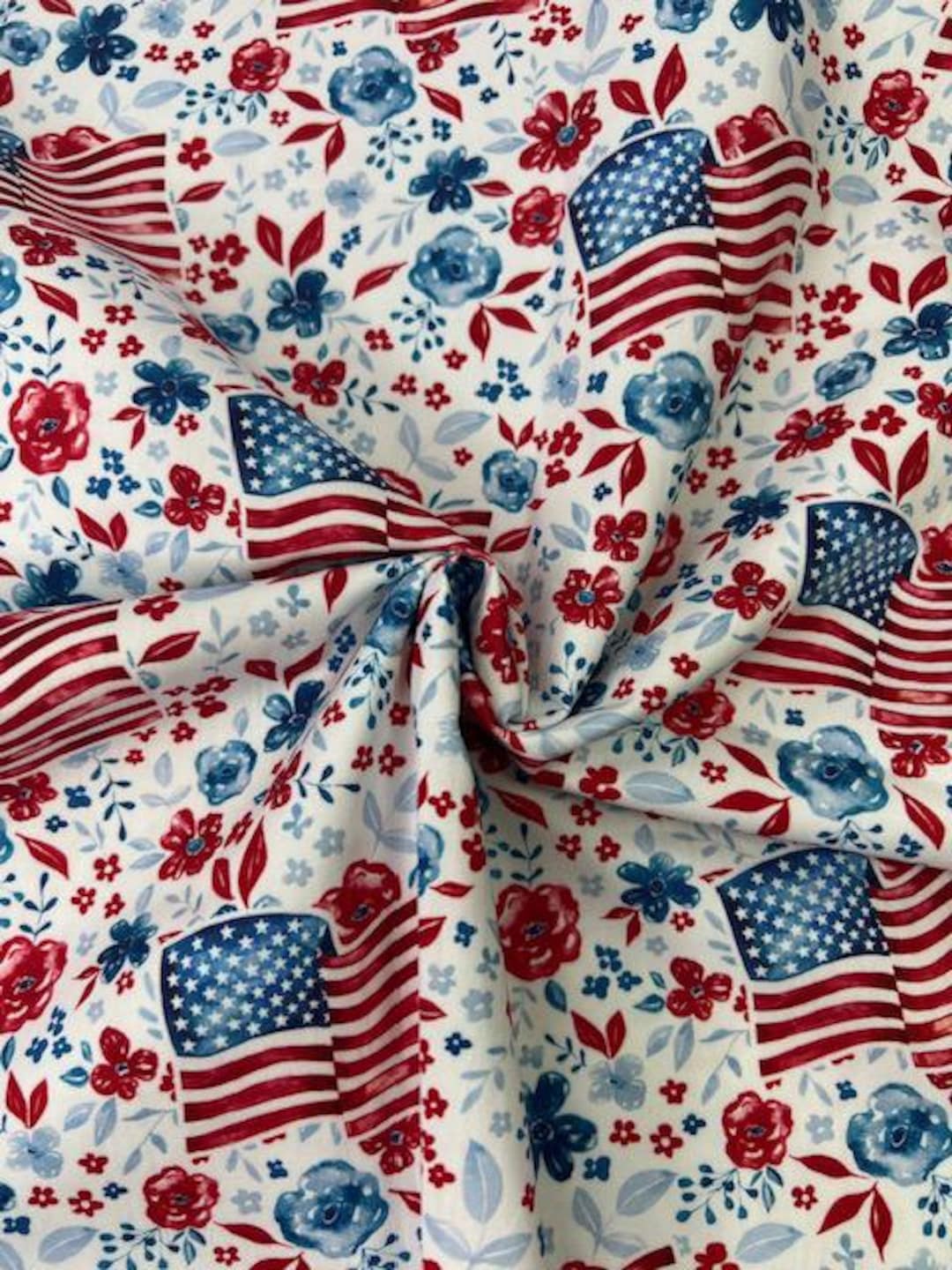 Freedom Flags Cotton Fabric: Quilting & Craft Projects - Etsy