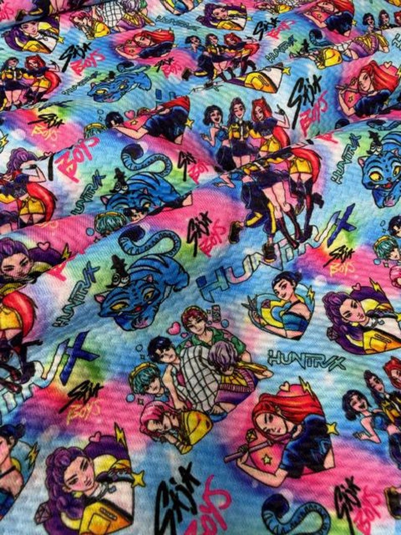 Anime Character Fabrics Bullet Fabric by the Yard | Bullet Textured ...