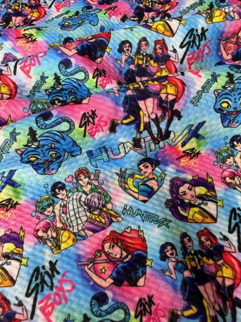 Anime Character Fabrics Bullet Fabric by the Yard | Bullet Textured ...