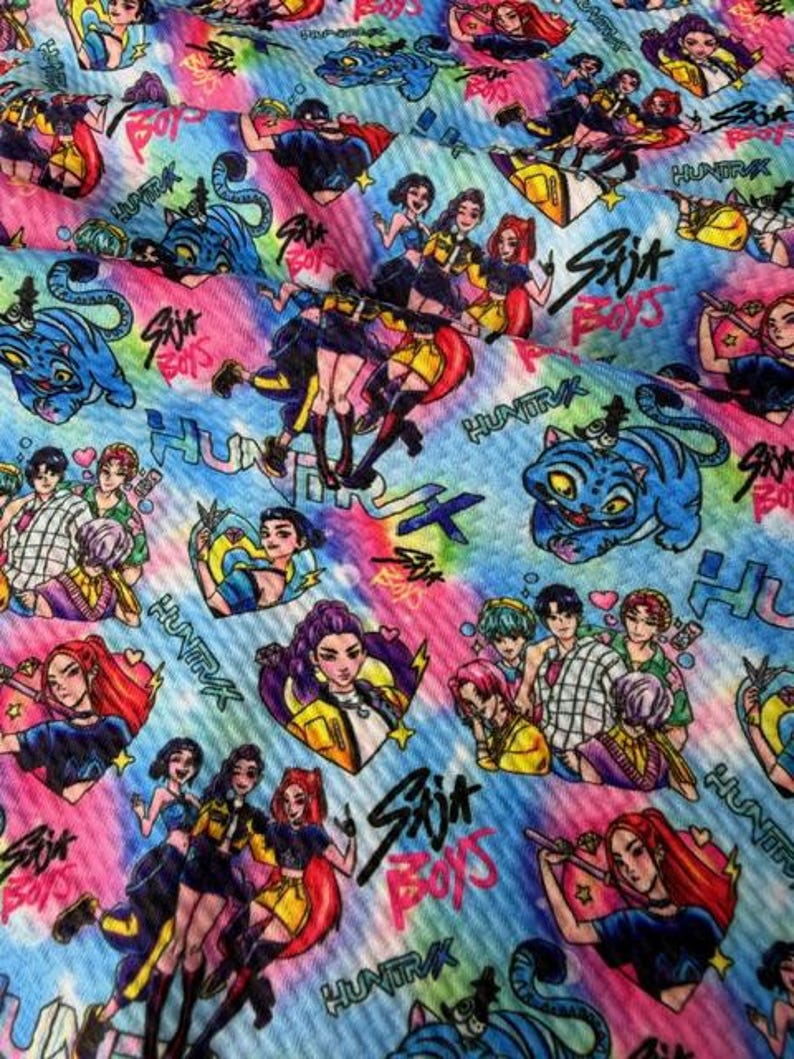 Anime Character Fabrics Bullet Fabric by the Yard | Bullet Textured ...