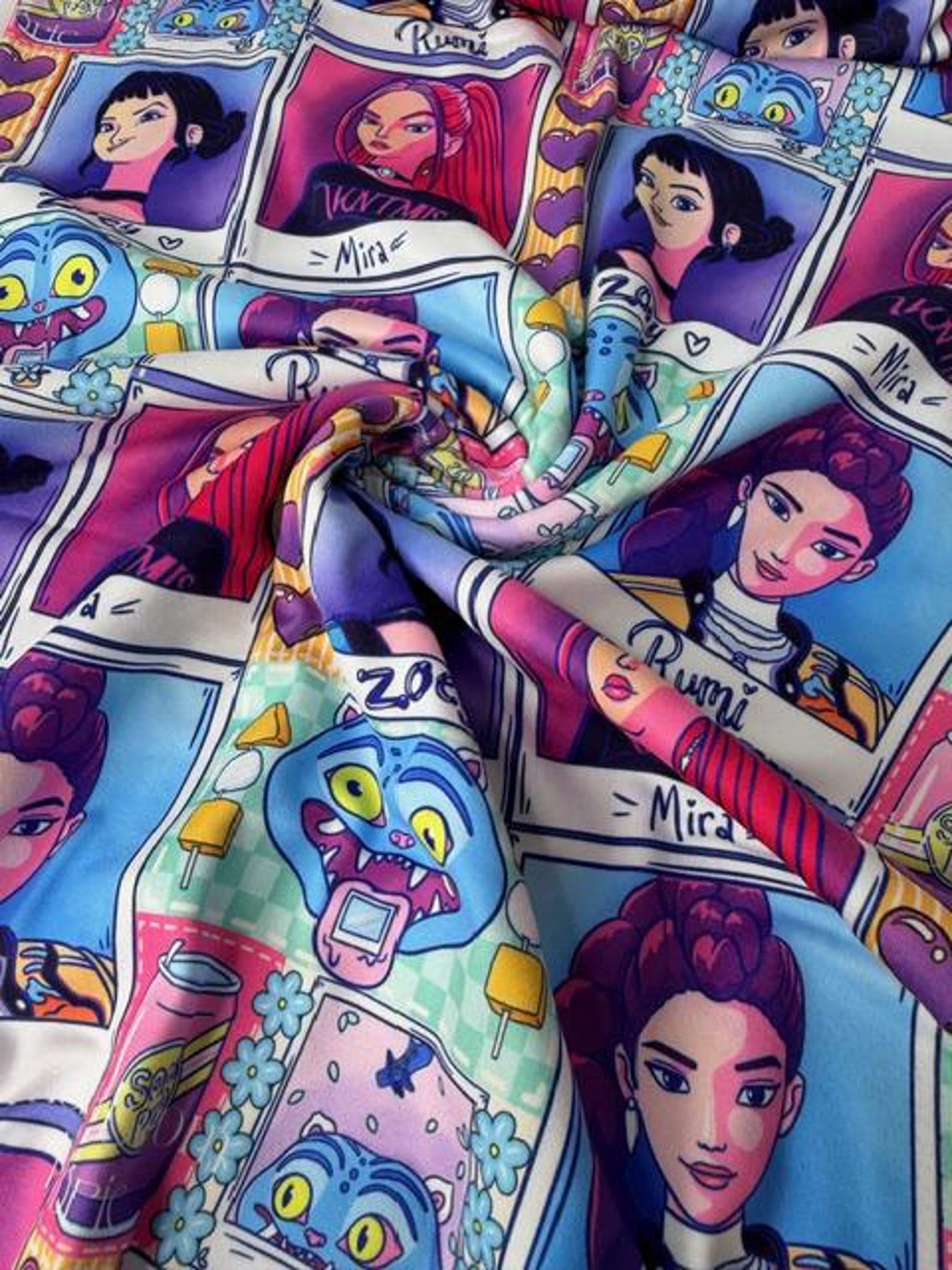 Anime Character Fabrics K Pop DBP Fabric by the Yard | Double Brushed ...