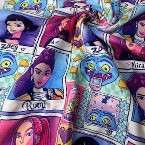 Anime Character Fabrics K Pop DBP Fabric by the Yard | Double Brushed ...