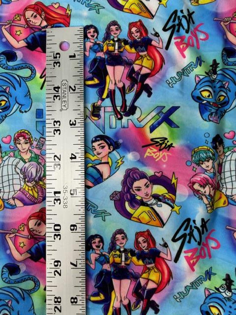 Anime Character Fabrics K Pop DBP Fabric by the Yard | Double Brushed ...