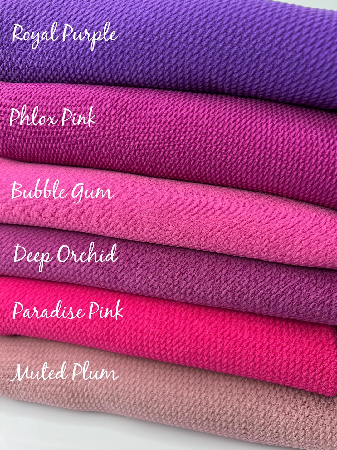 Solid Bullet Knit Fabrics | Snuggly Soft | Stretchy | Beautiful Texture | Fabric by the Yard or ...