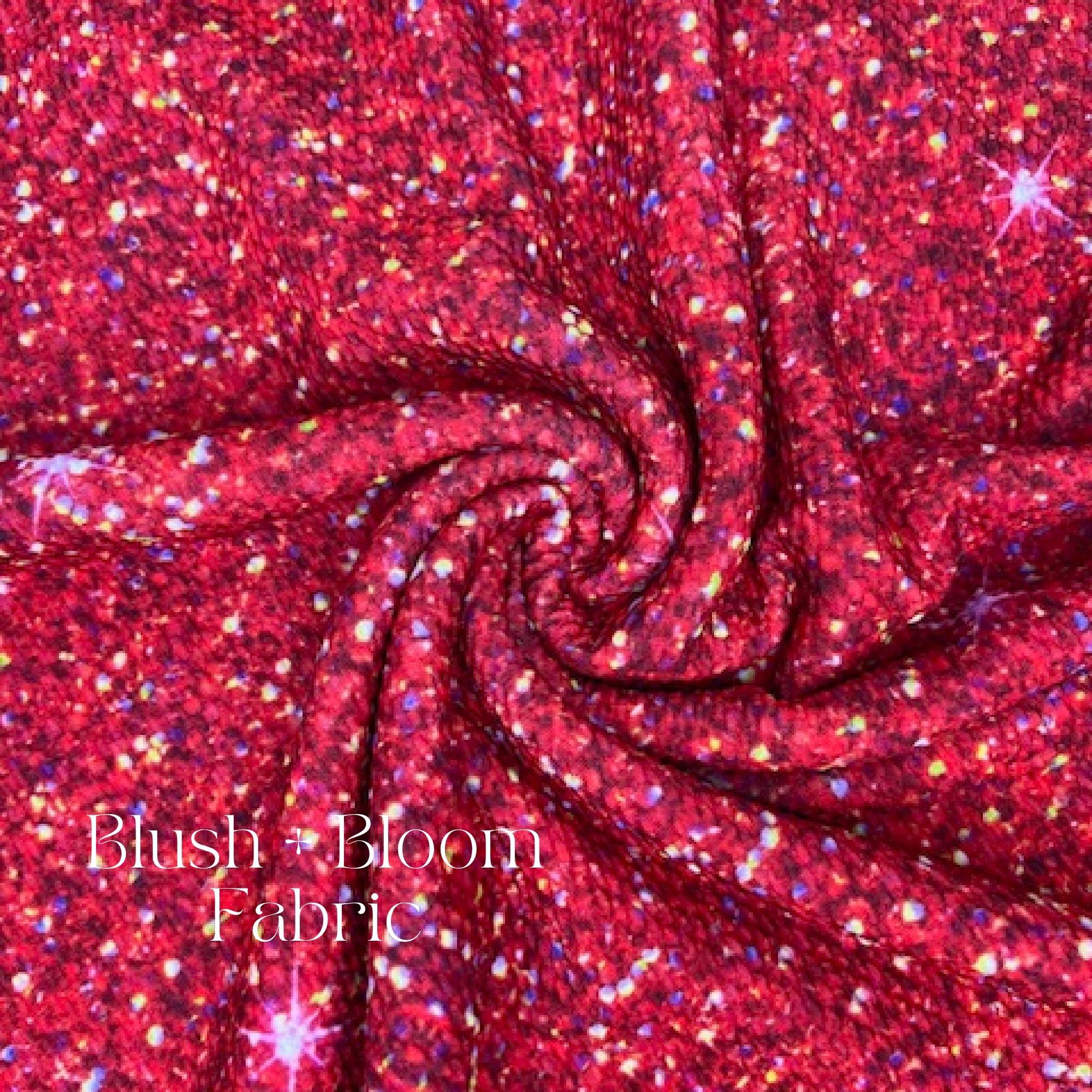 Glitter Bullet Red, Faux Glitter Red Bullet Fabric, Glitter, Bullet ...