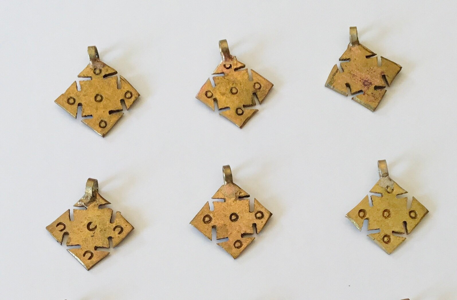 6 Small Coptic Cross, Ethiopian Cross,6 Pcs Small Ethiopian Brass ...