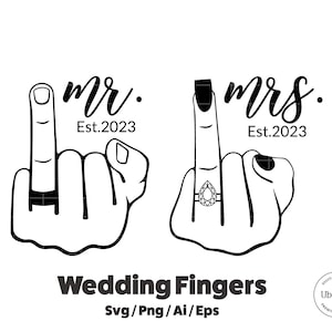 Wedding Finger Svg, Engaged Finger Svg, Wifey Diamond Ring, Wedding ...