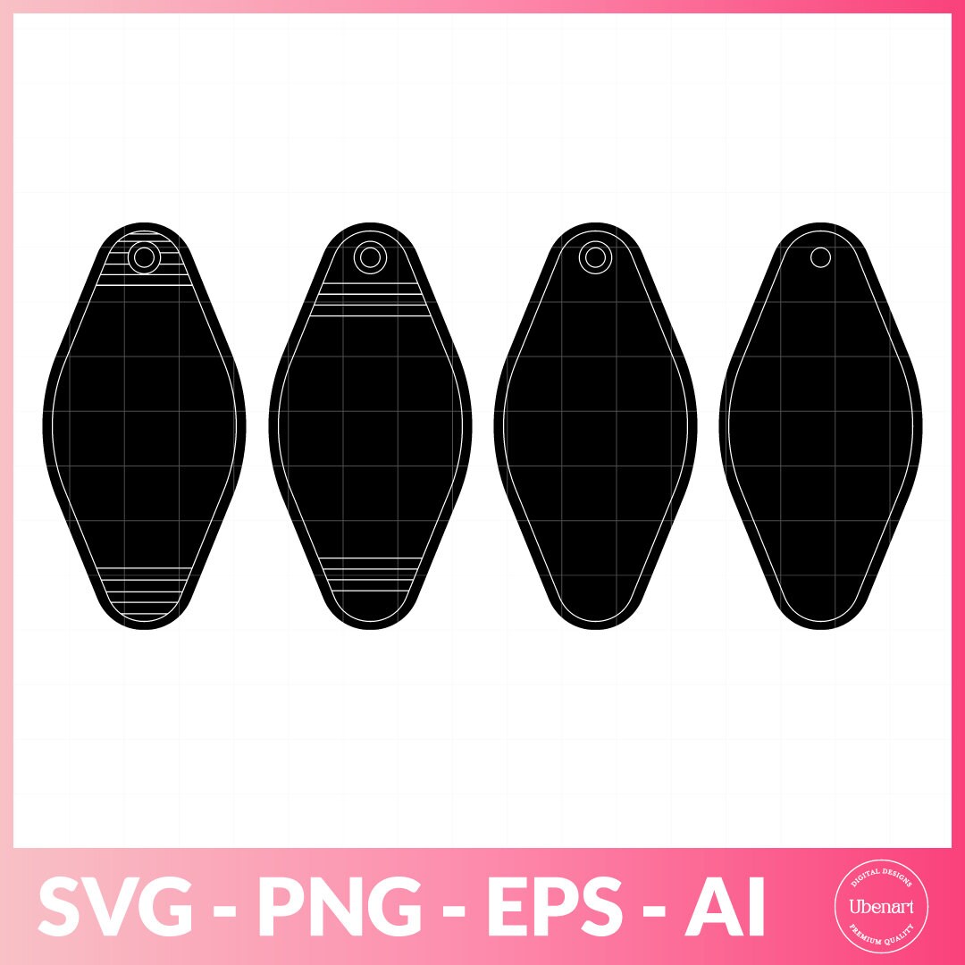 Motel Keychain Template Svg Png, Motel Keychain Svg, Motel Keychain ...