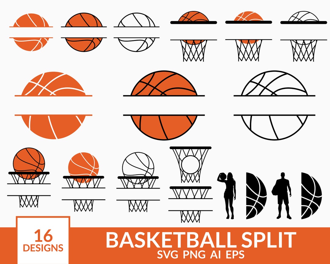 Basketball Split Svg, Basketball Svg for Cricut, Basketball Name Flame ...